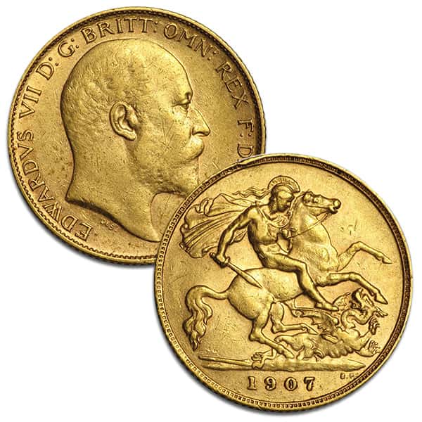 British Gold HALF Sovereign - Dates Our Choice, .1176 Oz.