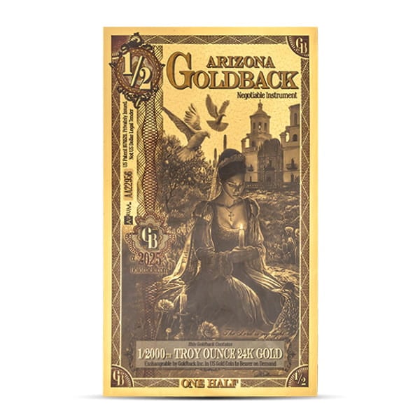 Arizona Goldback State Bundle - One .9999 Gold-Backed Bill of Each ...