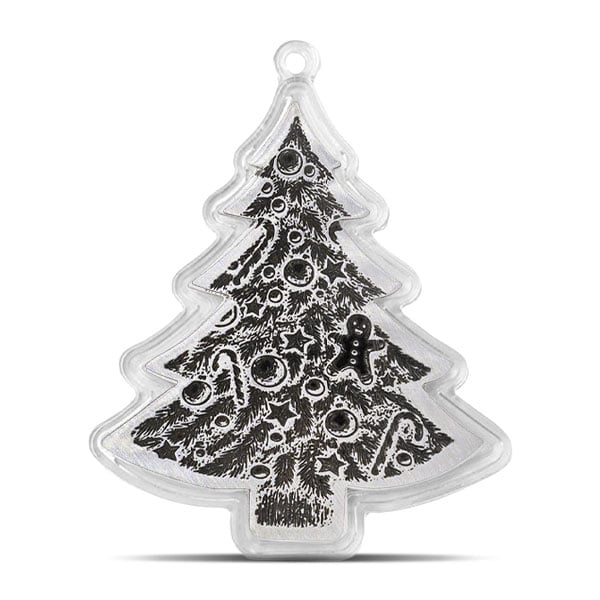 Christmas Tree Silver - 1/2 Troy Ounce, .999 Pure (Ornament Capsule)