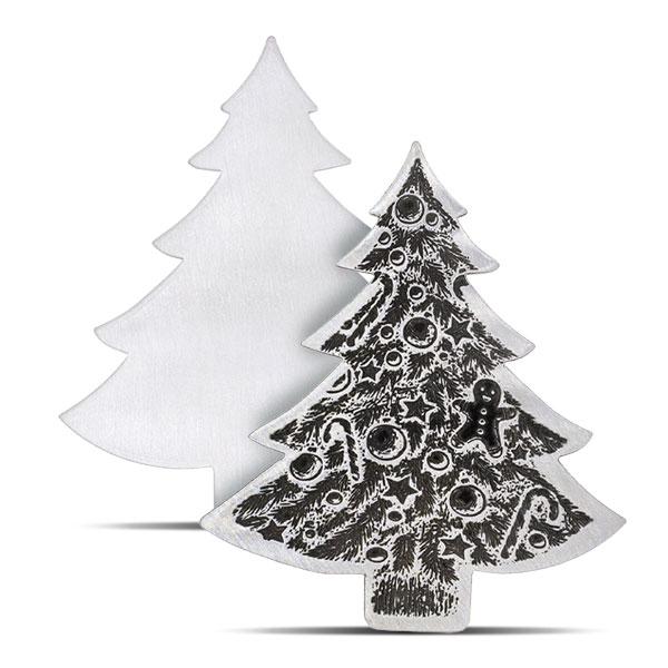 Christmas Tree Silver - 1/2 Troy Ounce, .999 Pure (Ornament Capsule)