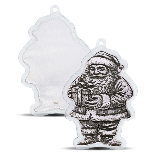 Santa Claus Silver - 1/2 Troy Ounce, .999 Pure (Ornament Capsule)