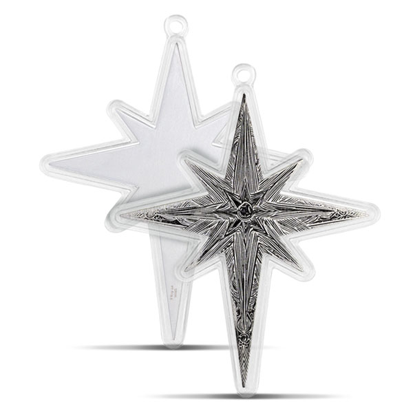 Star of Bethlehem Silver - 1/2 Troy Ounce, .999 Pure (Ornament Capsule)