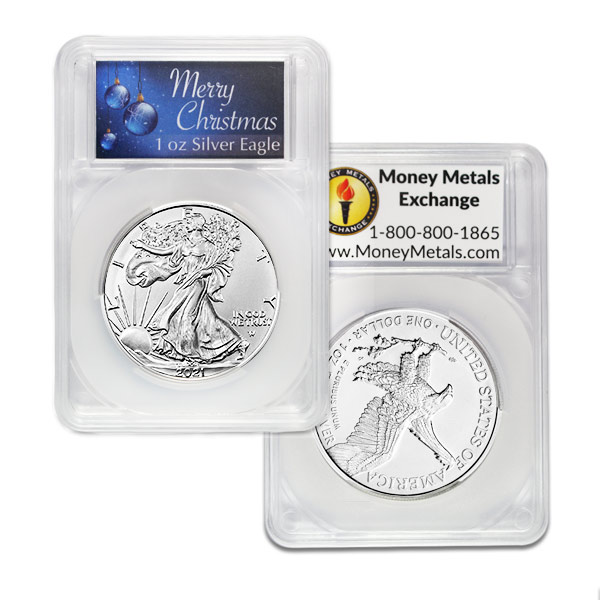Silver Christmas Coins for Sale (American Eagle Capsule) · Money Metals®
