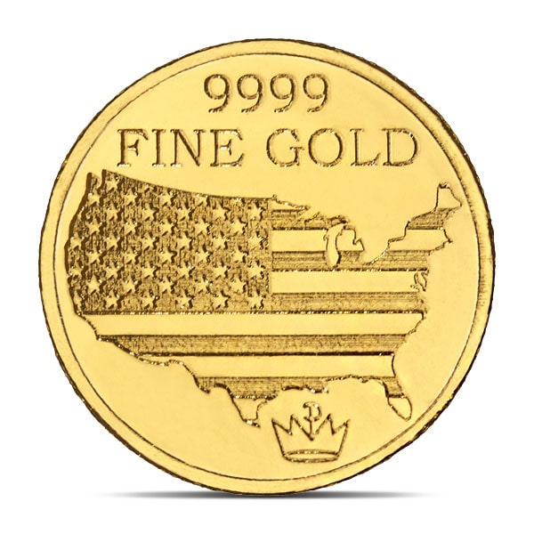 American Bald Eagle Gold 1/100th Ounce Round - .9999 Pure