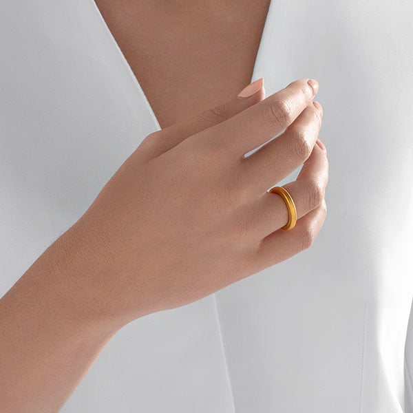 1/4 Oz 24K Classic Design Gold Bullion Ring for Sale - Money Metals