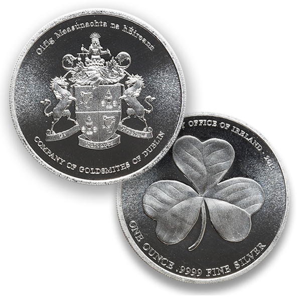 The silver Irish Shamrock is a great alternative to sovereign coins ...