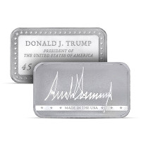 Trump Presidential Silver Bar (Colorized) - 1 Troy Ounce, .999 Pure Silver