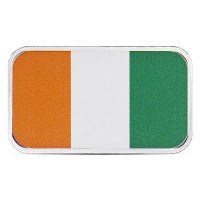 Spain National Flag Silver Bar (Colorized) - 1 Troy Ounce, .999 Pure