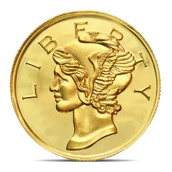 Mercury Gold 1/200th Ounce Round - .9999 Pure