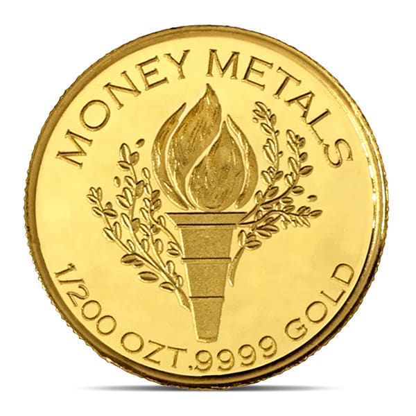Mercury Gold 1/200th Ounce Round - .9999 Pure