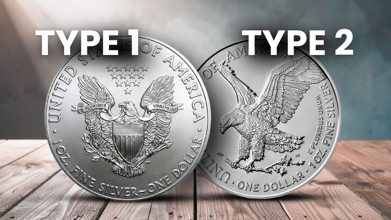 American Silver Eagle Type 1 vs Type 2: Key Differences, Design Changes ...