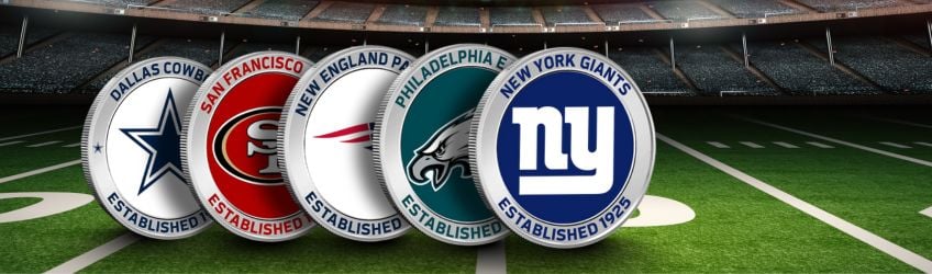NFL Silver, .999 Fine Silver Coins and Rounds - Money Metals