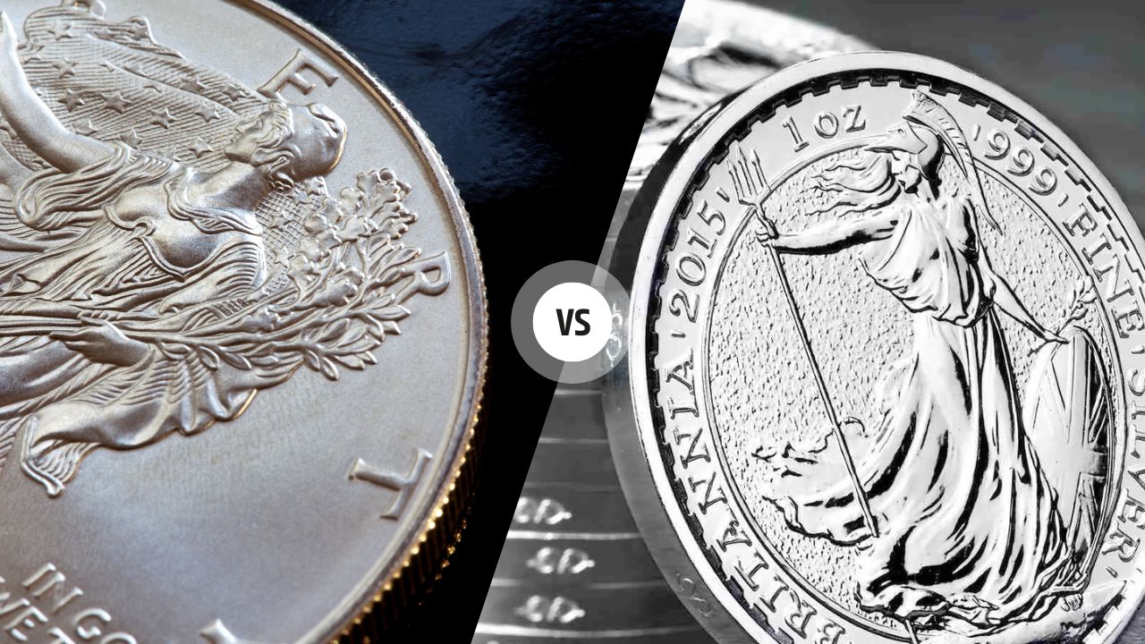 Silver Britannia vs American Silver Eagle - Premiums, Purity, Security ...