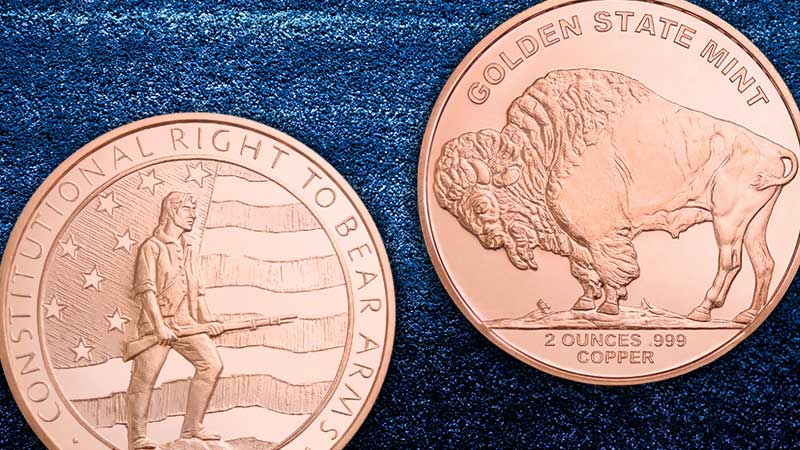 2 oz Copper Rounds for Sale