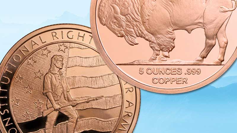 Buy 5 oz Copper Rounds